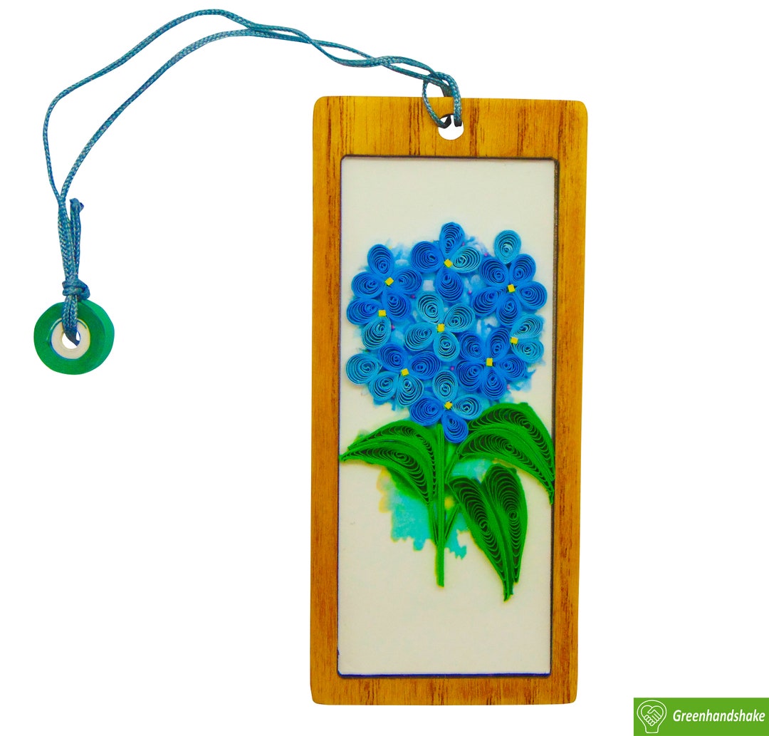 Hydrangea Bouquet,unique Quilling Bookmark, Gift for Book Lovers ...