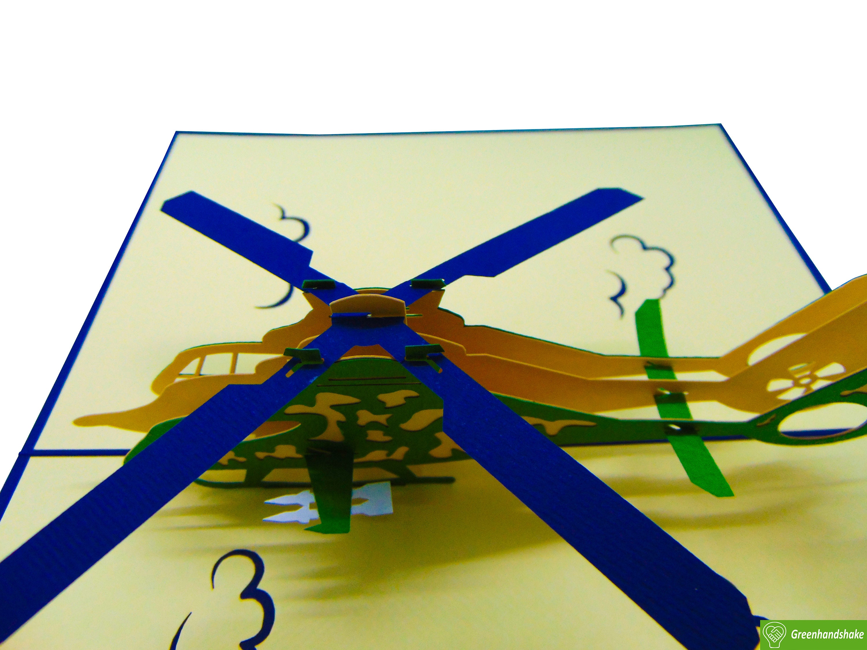 US Army Helicopter Pop up Card: Handmade 3D Greeting Card - Etsy