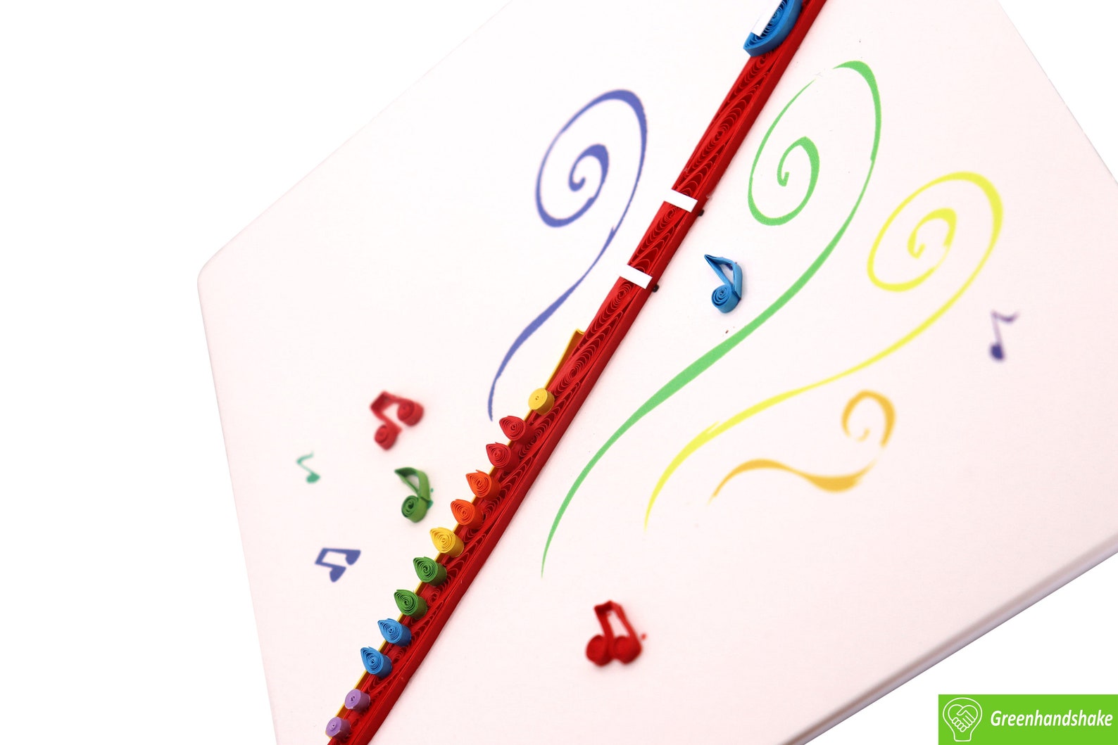 Artistic Flute Quilling Card: Handmade Music Art Greeting Card - Etsy