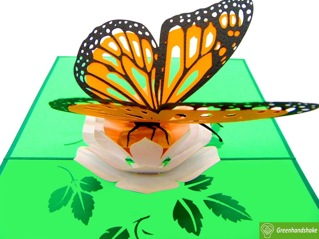 Monarch Butterfly, Pop up Card, 3D Popup Greeting Cards - Unique ...