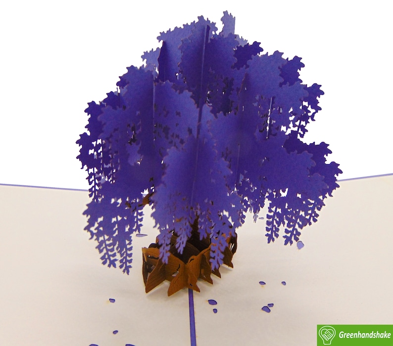 Wisteria Tree Pop up Card 3D Popup Greeting Cards Unique - Etsy