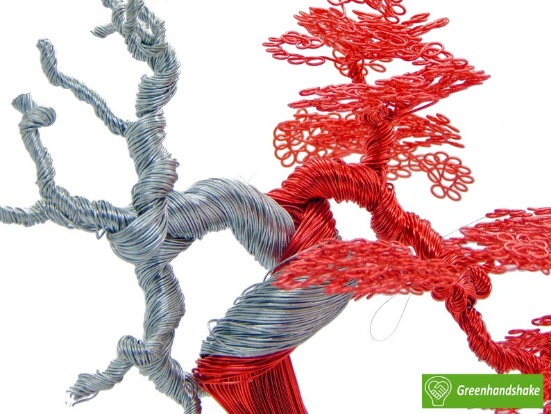 Copper Wire Bonsai Tree Sculpture: Handmade Home Decor (8 Inches) - Etsy