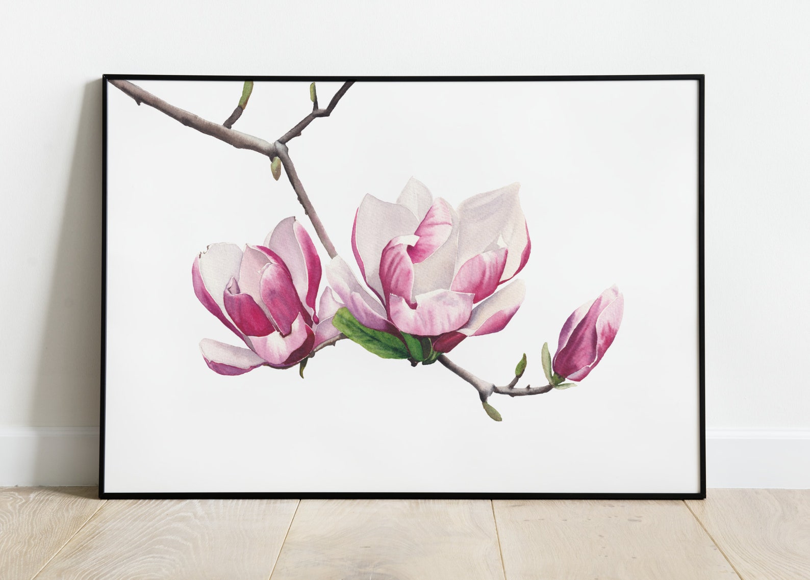 Magnolia Flower Print. Floral Wall Art. Printable Magnolias - Etsy