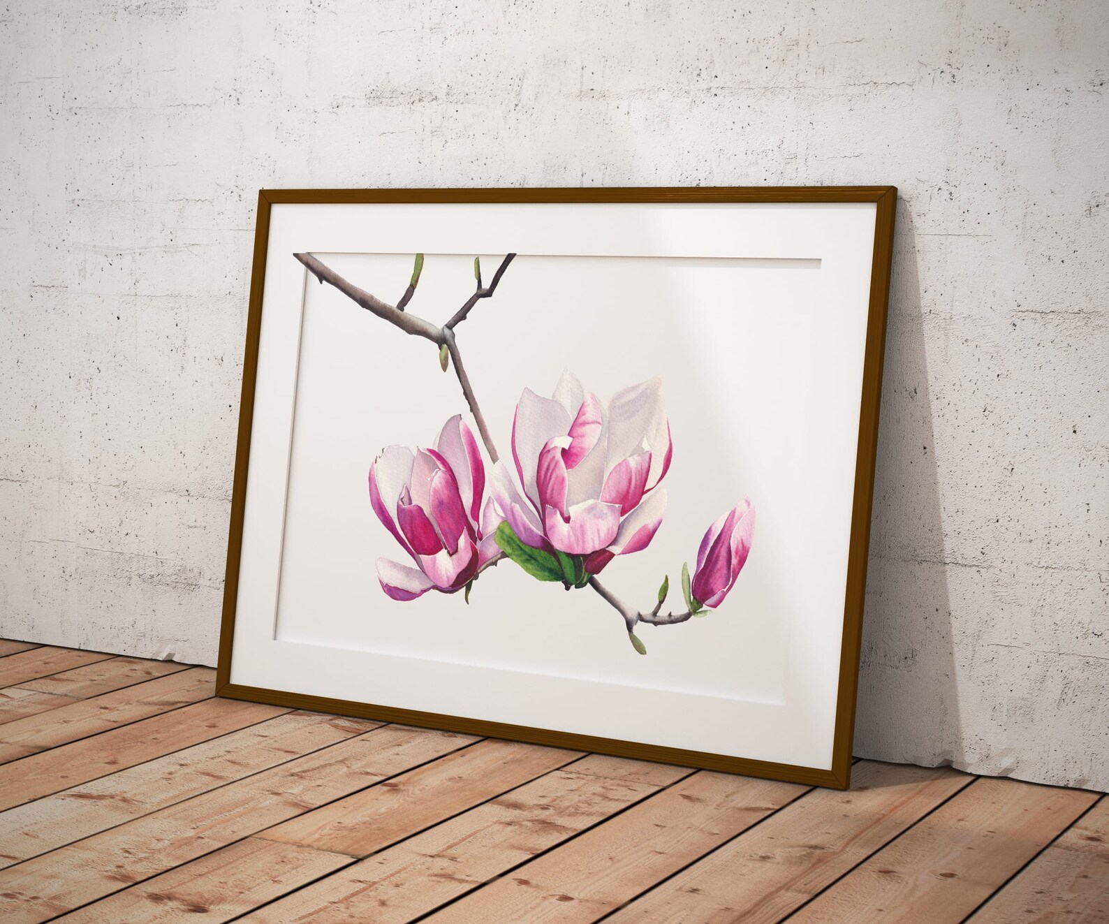Magnolia Flower Print. Floral Wall Art. Printable Magnolias | Etsy
