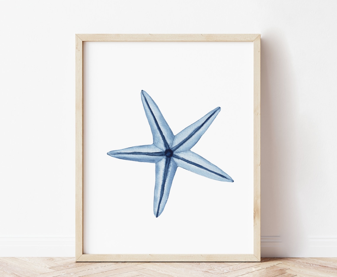 Watercolor Sea Creatures Prints Set of 3. Coastal Printable Wall Art ...