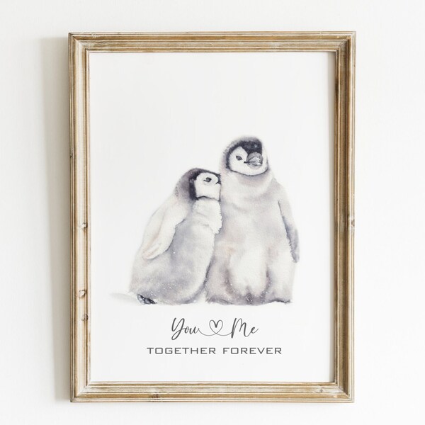 Penguin Love - Etsy