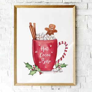 Christmas Prints Set of 6. Christmas Printable Gallery Wall Set Decor ...