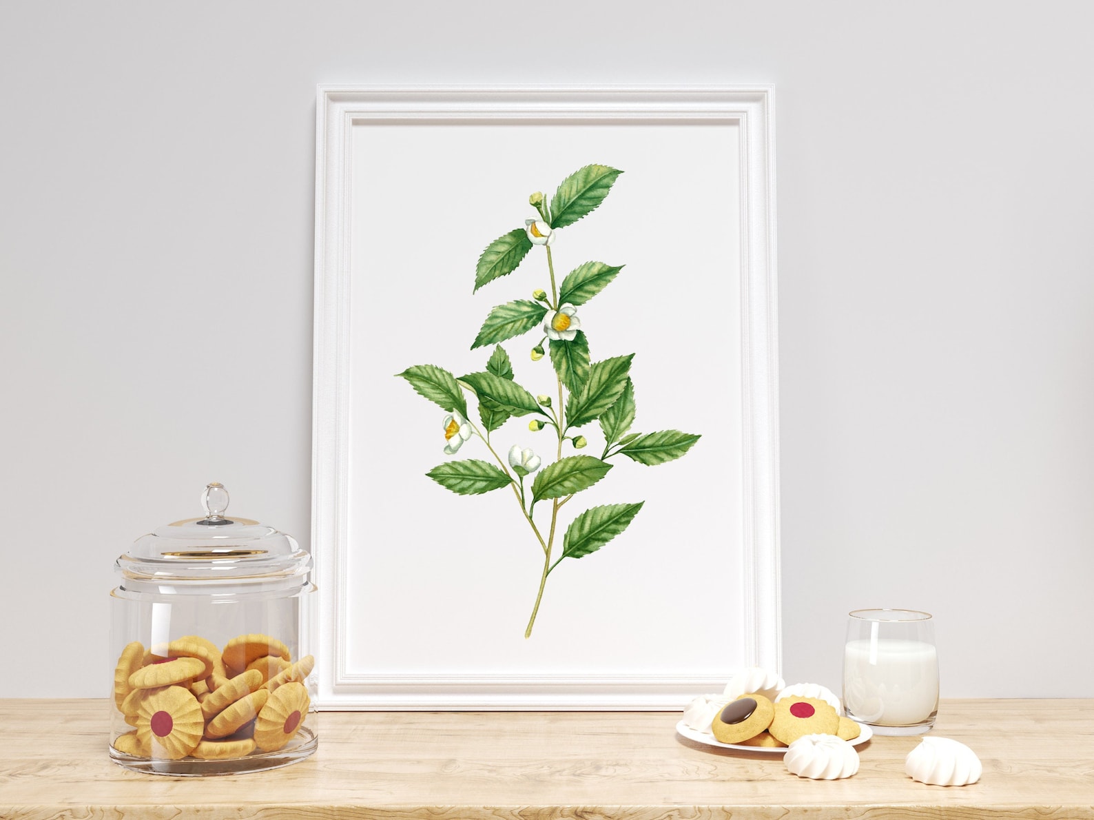 Watercolor Tea Plant Botanical Print. Instant Download Tea - Etsy