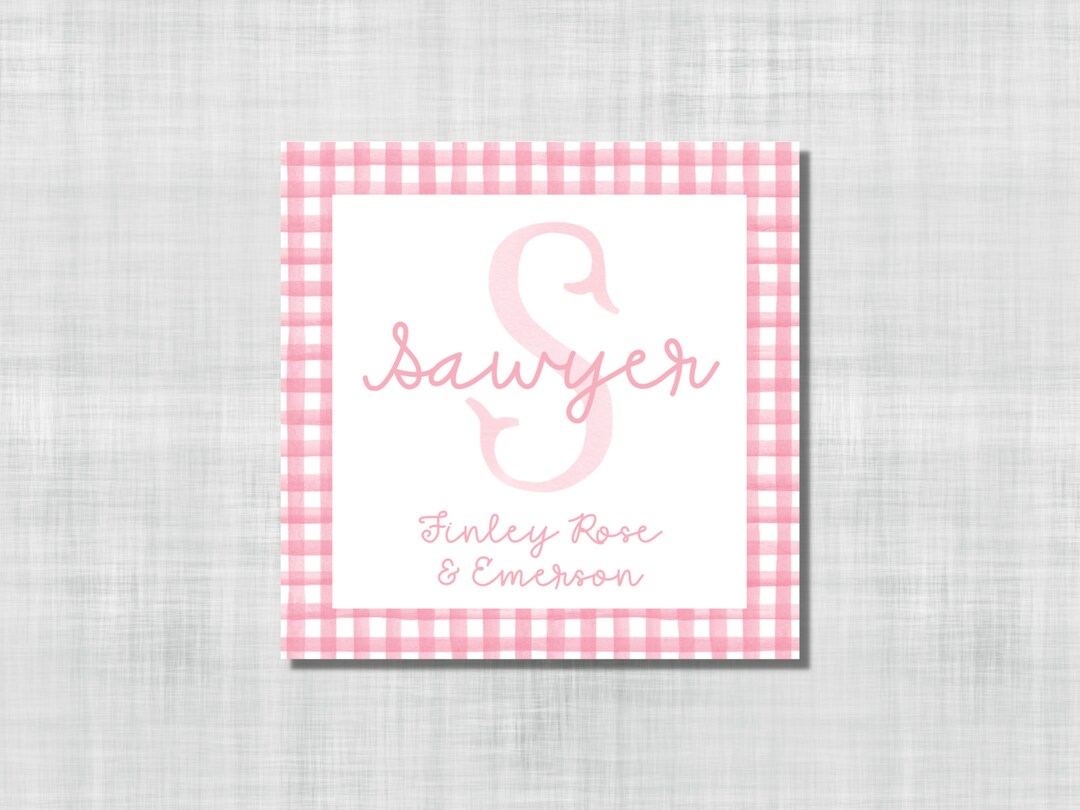Pink Fishtail Overlay Enclosure Cards - Etsy