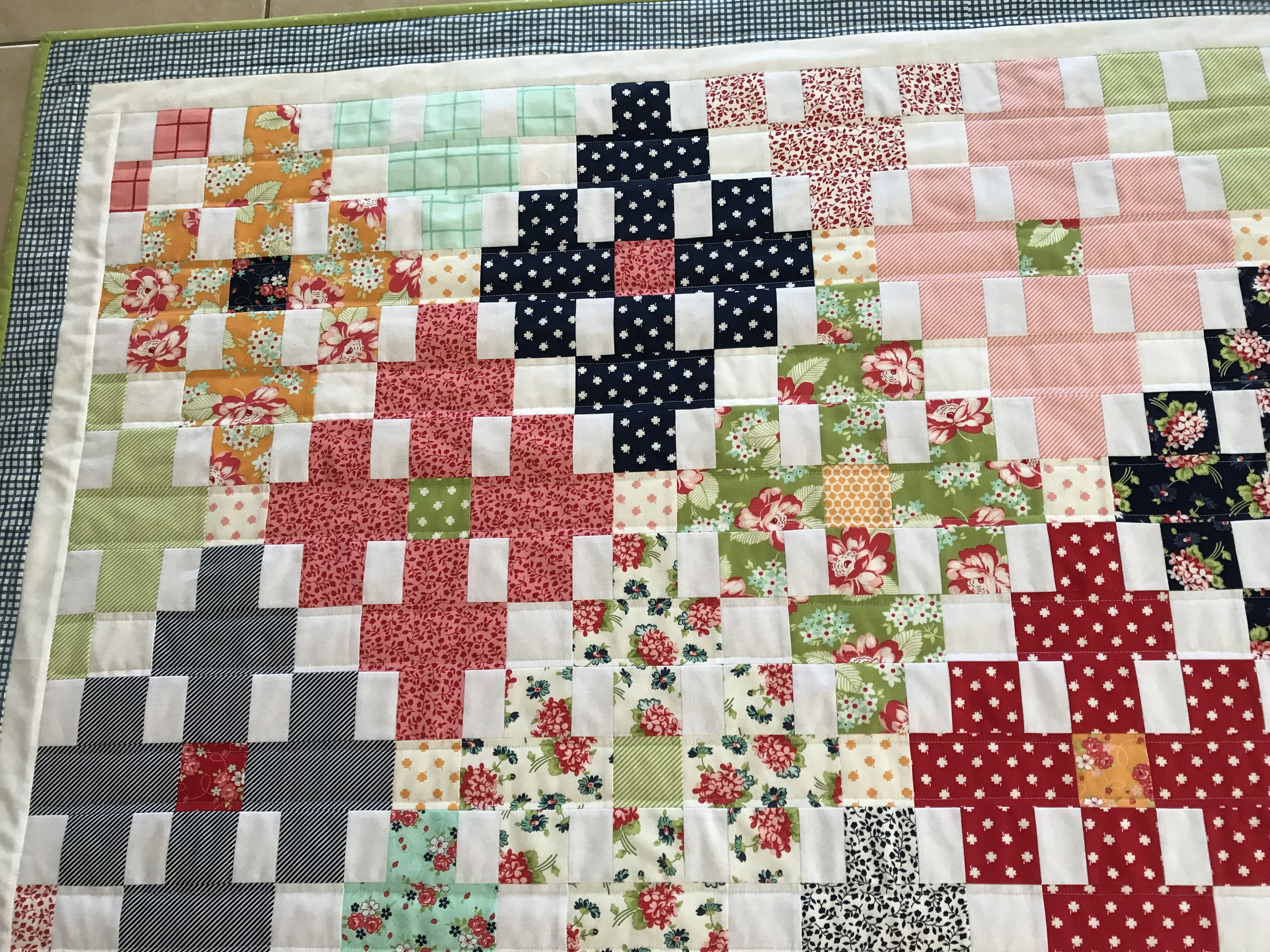 Bright Patchwork Quilt - Etsy