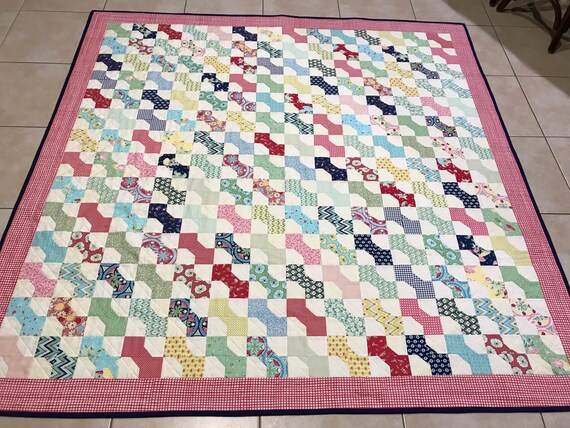 Jelly Roll Patchwork Quilt - Etsy