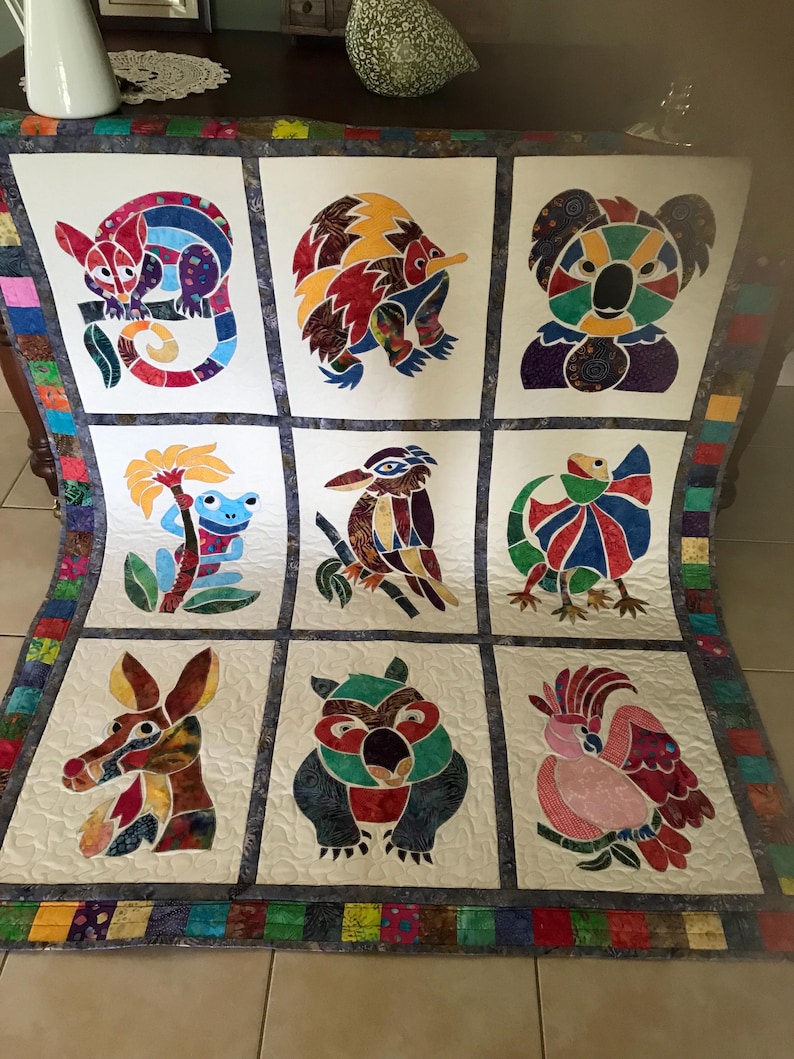 Australian Animal Quilt - Etsy