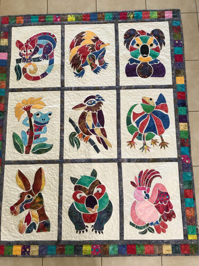 Australian Animal Quilt - Etsy