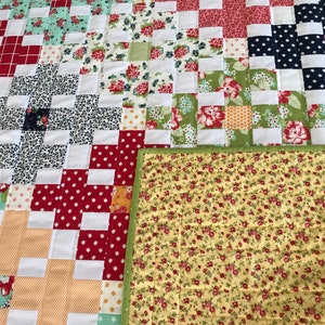Bright Patchwork Quilt - Etsy