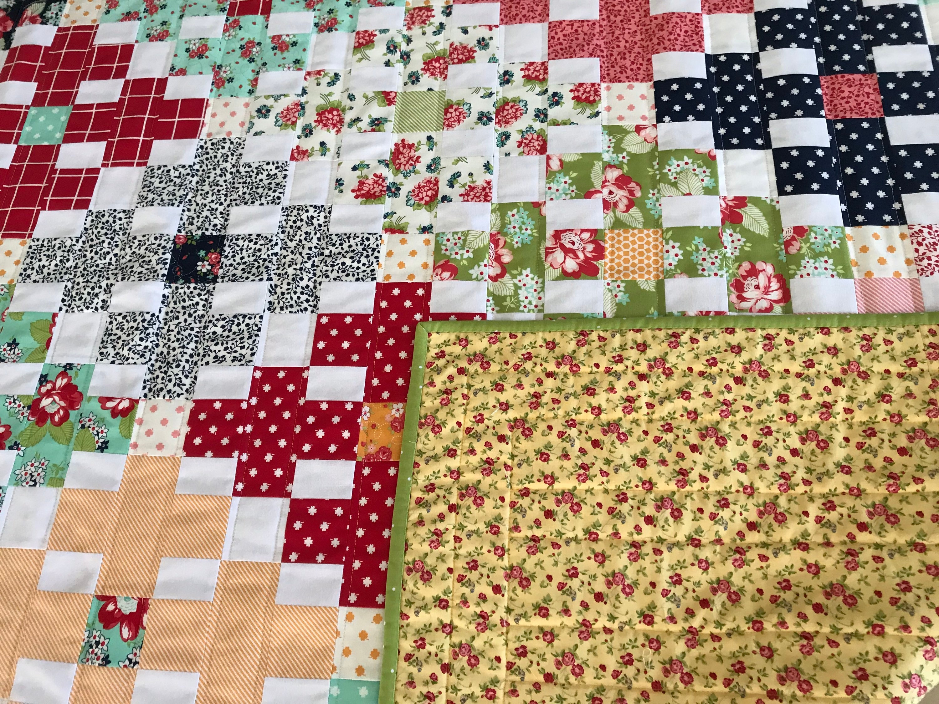 Bright Patchwork Quilt - Etsy