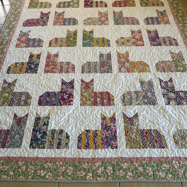 Cat Quilt - Etsy