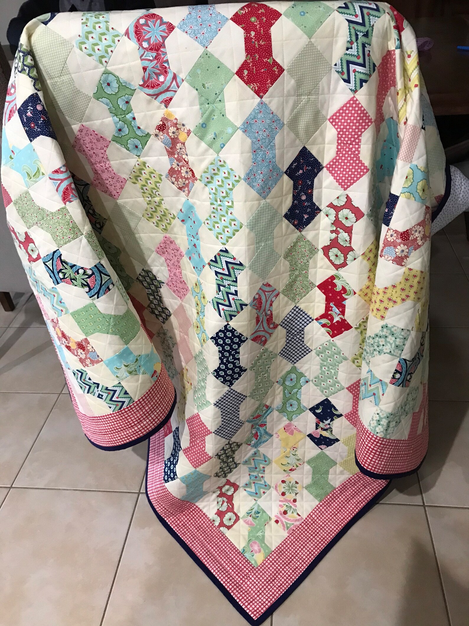 Jelly Roll Patchwork Quilt - Etsy