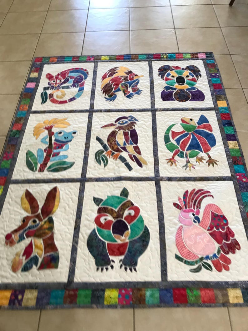 Australian Animal Quilt - Etsy