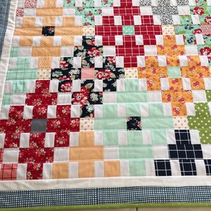 Bright Patchwork Quilt - Etsy