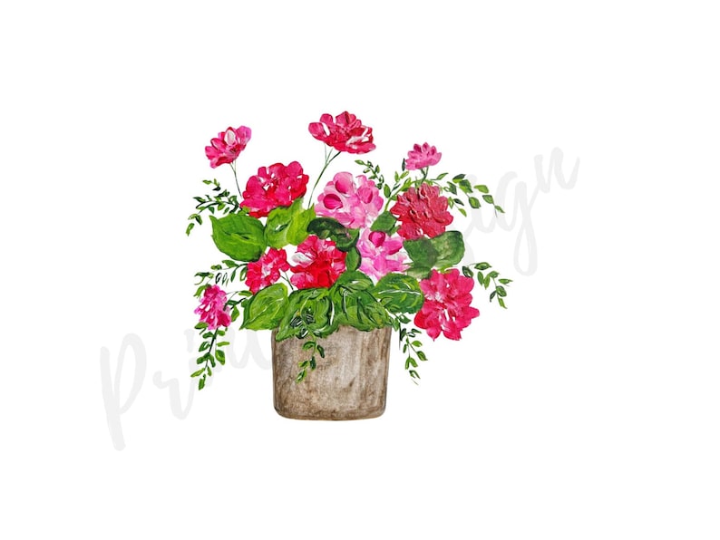 Geranium PNG Digital-sublimation Image - Etsy