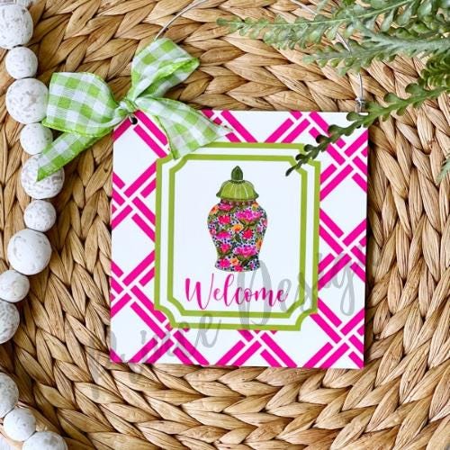 Floral Ginger Jar PNG Digital Watercolor Art - Chinoiserie Design for ...