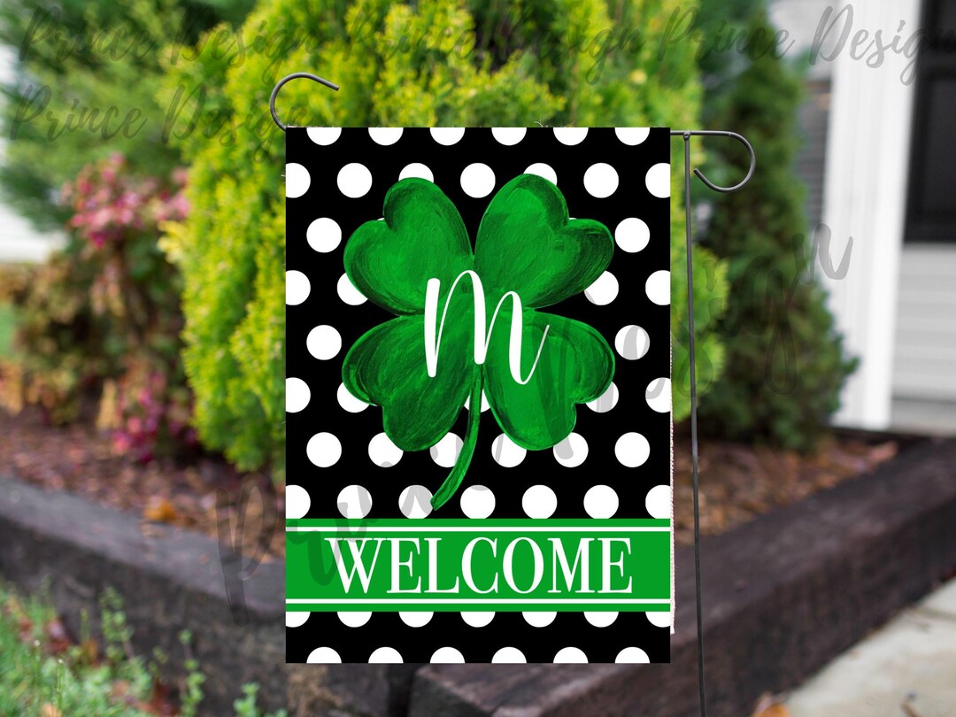 Four Leaf Clover Png-sublimation Design-sublimation Garden Flag Digital ...