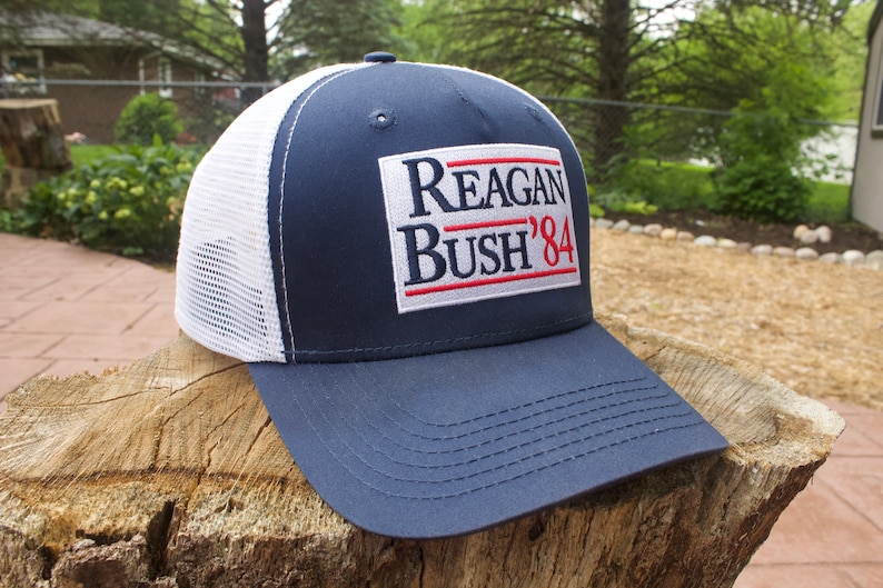 Reagan Bush '84 Trucker Hat Conservative Urban Ridge - Etsy