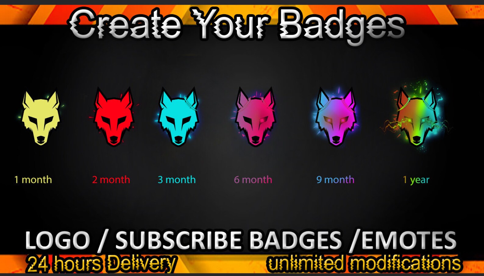 Fox Twitch Sub Badges Fox Twitch Emotes/fox Badges for - Etsy