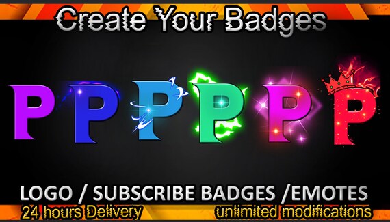 P Twitch Sub Badges P Twitch Emotes / P Badges for Streamers - Etsy