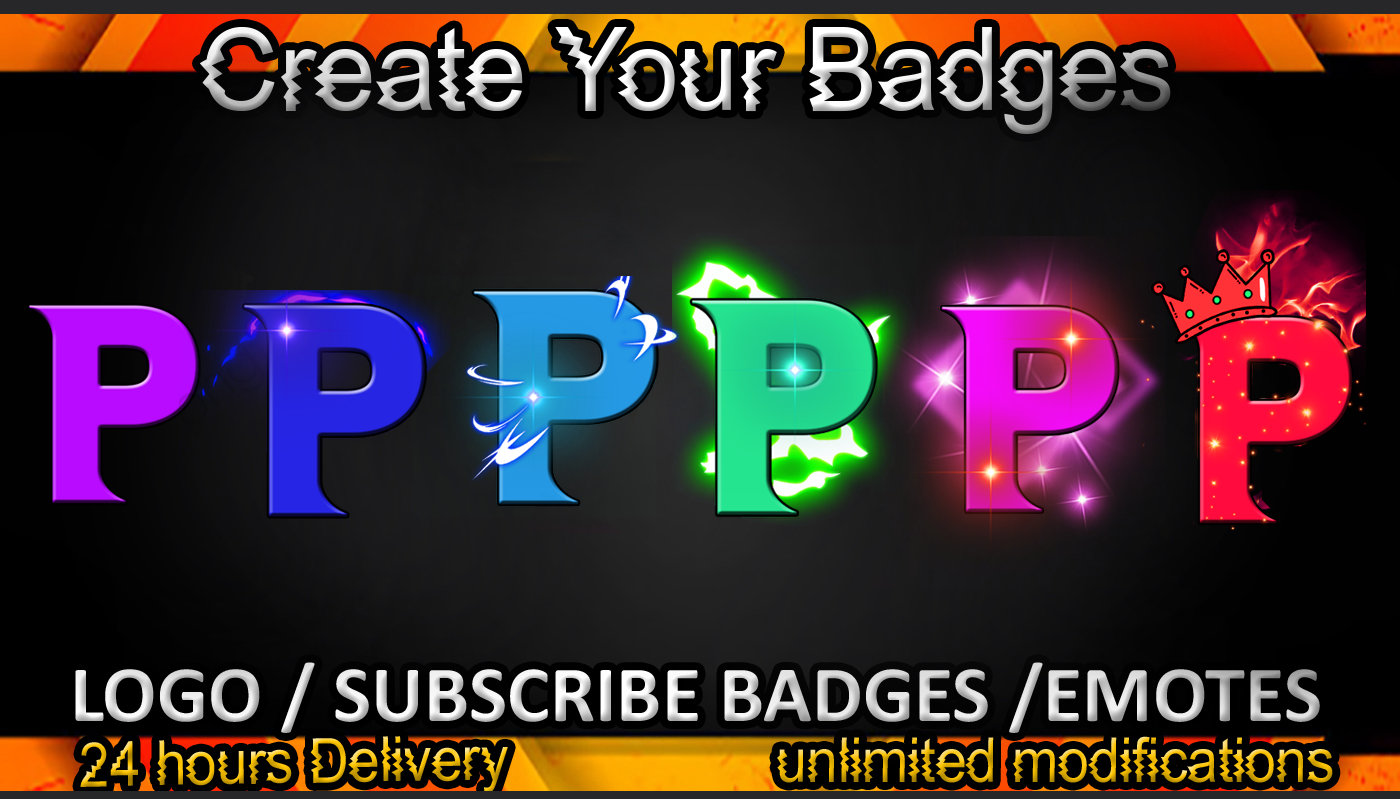 P Twitch Sub Badges, P Twitch Emotes / P Badges for Streamers ...