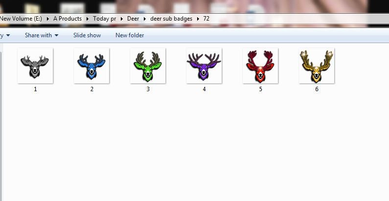 Deer Twitch Sub Badges, Deer Twitch Emotes / Deer Badges for Streamers ...