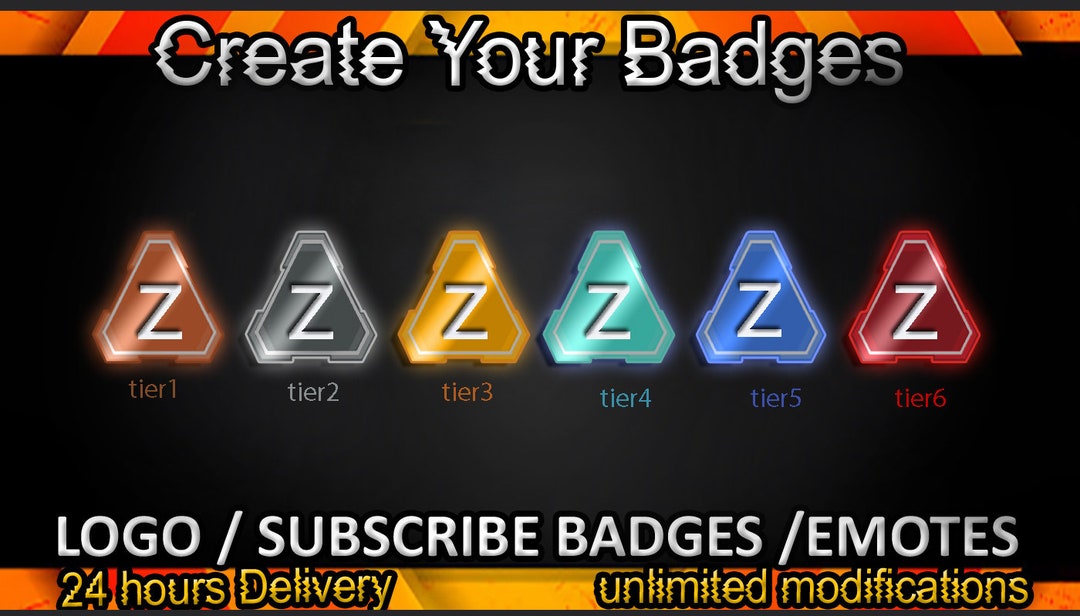 Twitch Sub Badges, Twitch Emotes, Badges for Streamers, Subscriber ...