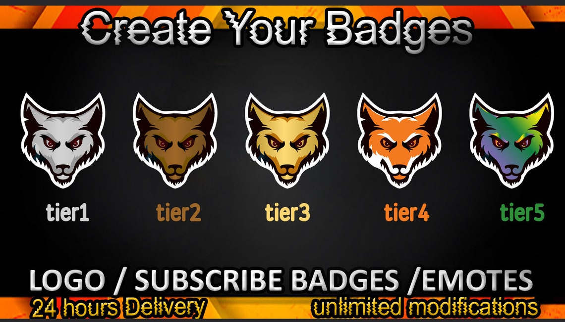 Fox Twitch Sub Badges, Fox Twitch Emotes/fox Badges for Streamers/fox ...