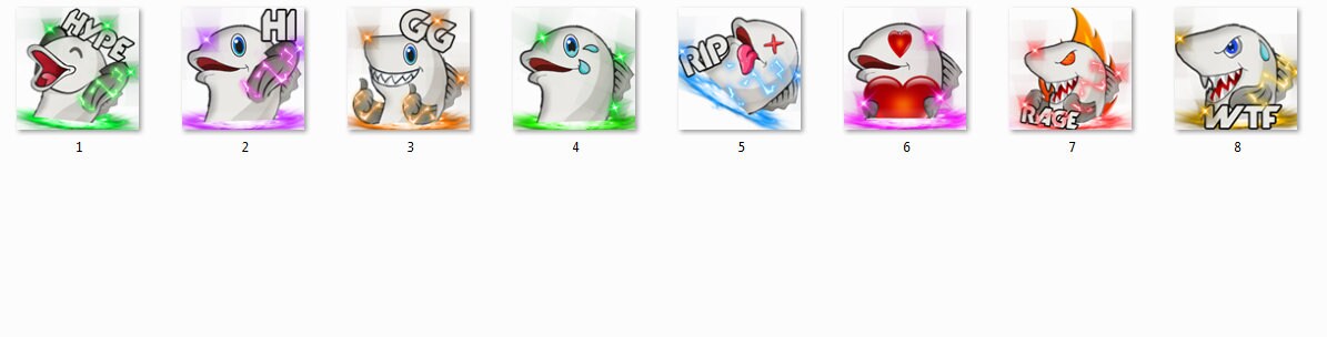 Fish Twitch Sub Badges / Fish Twitch Emotes / Fish Badges for Streamers ...