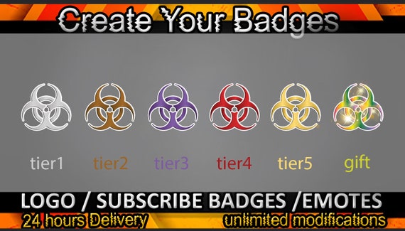 Symbol Twitch Sub Badges Symbol Twitch Emotes / Symbol Badges - Etsy ...