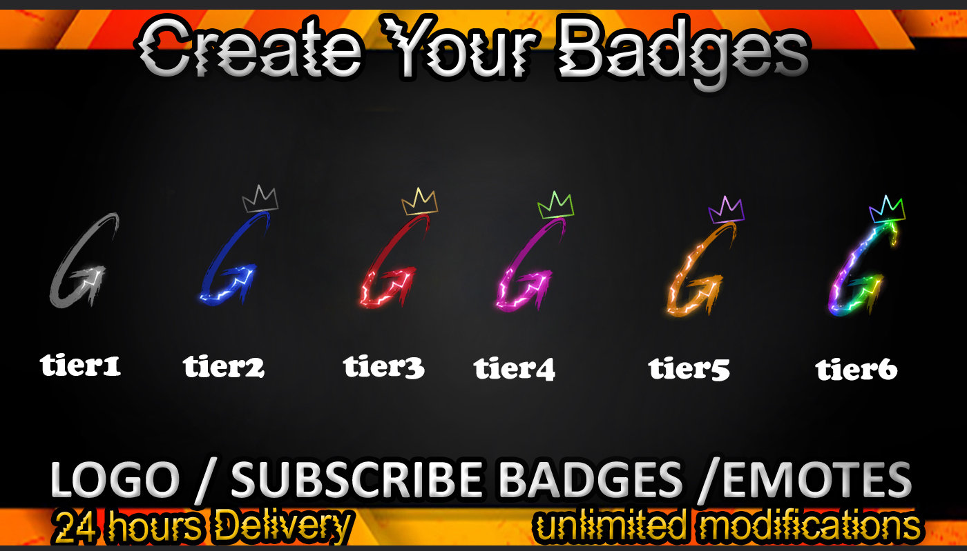G Twitch Sub Badges, G Twitch Emotes / G Badges for Streamers ...