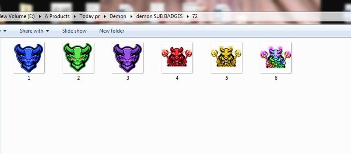 Demon Twitch Sub Badges, Demon Twitch Emote Demon Badges for Streamers ...