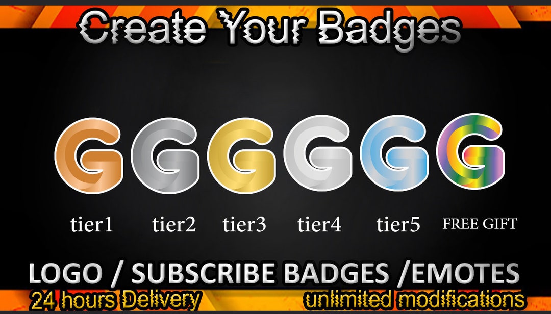 G Twitch Sub Badges, G Twitch Emotes / G Badges for Streamers ...