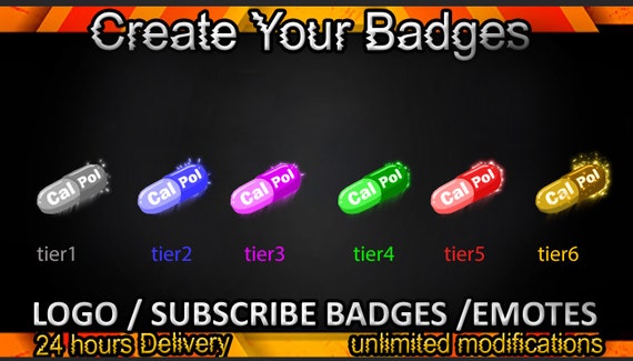 Sub Badges Twitch Emotes /badges for Streamers / Subscriber - Etsy