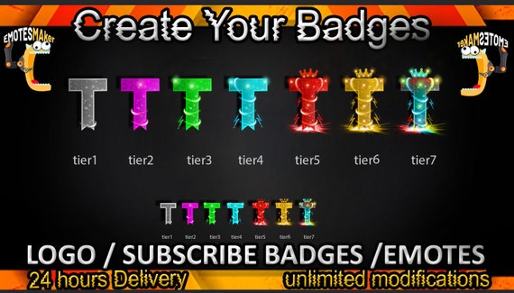 H Twitch Sub Badges / H Twitch Emotes / H Badges for Streamers - Etsy ...