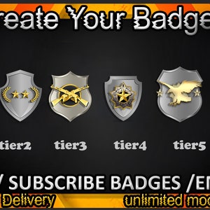 Cs Rank Twitch Sub Badges, Ranking System Twitch Emotes / Game Rank ...