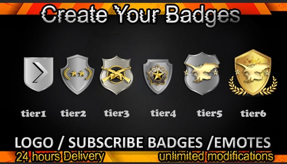 Cs Rank Twitch Sub Badges Ranking System Twitch Emotes / Game | Etsy