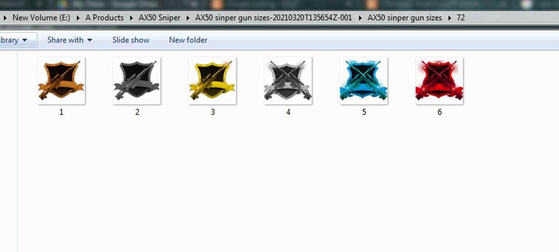 AX50 Sniper Gun Twitch Sub Badges, AX50 Sniper Gun Twitch Emotes/ax50 ...