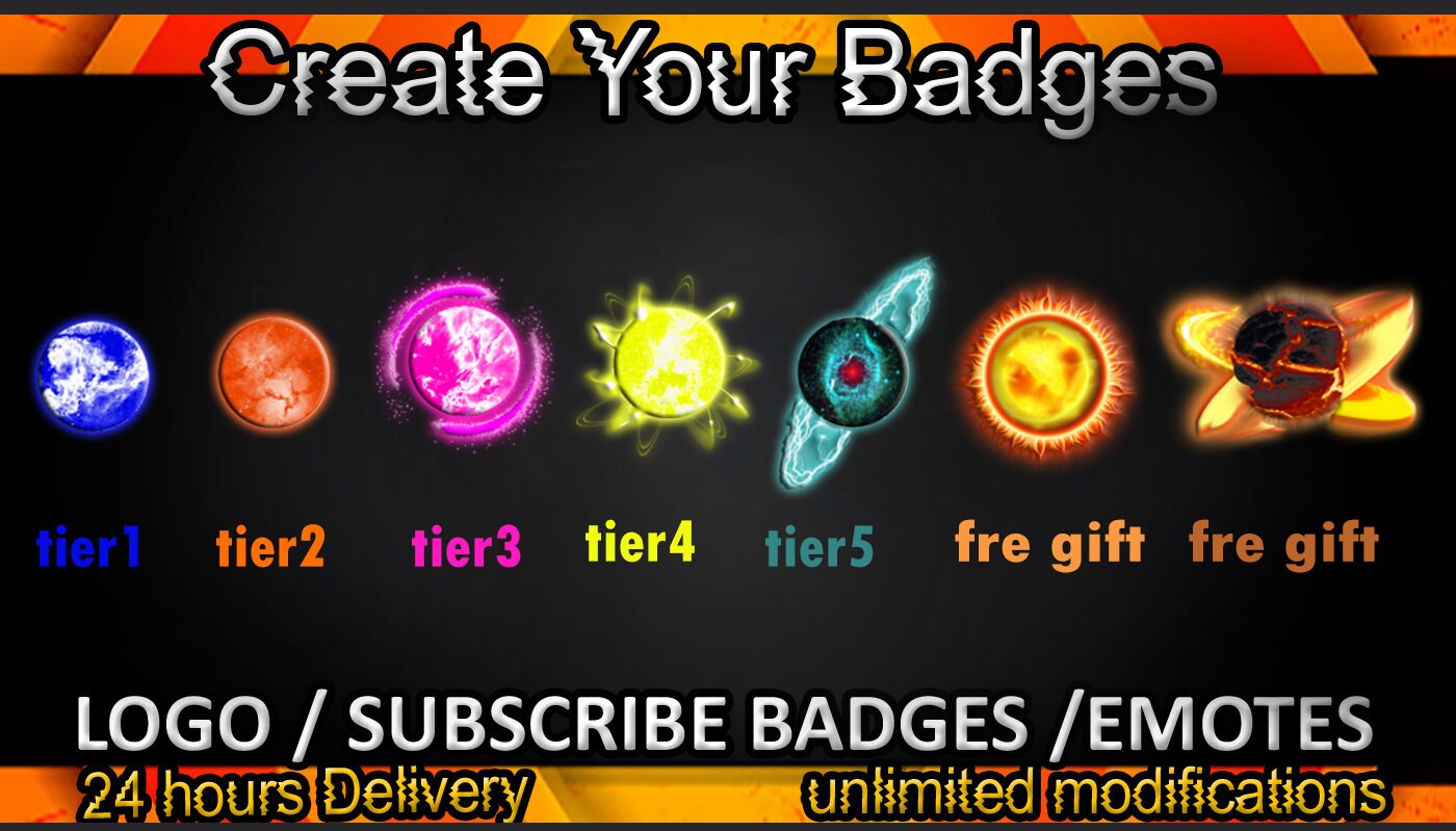 Galaxy Twitch Sub Badges, Galaxy Twitch Emotes / Galaxy Badges for ...