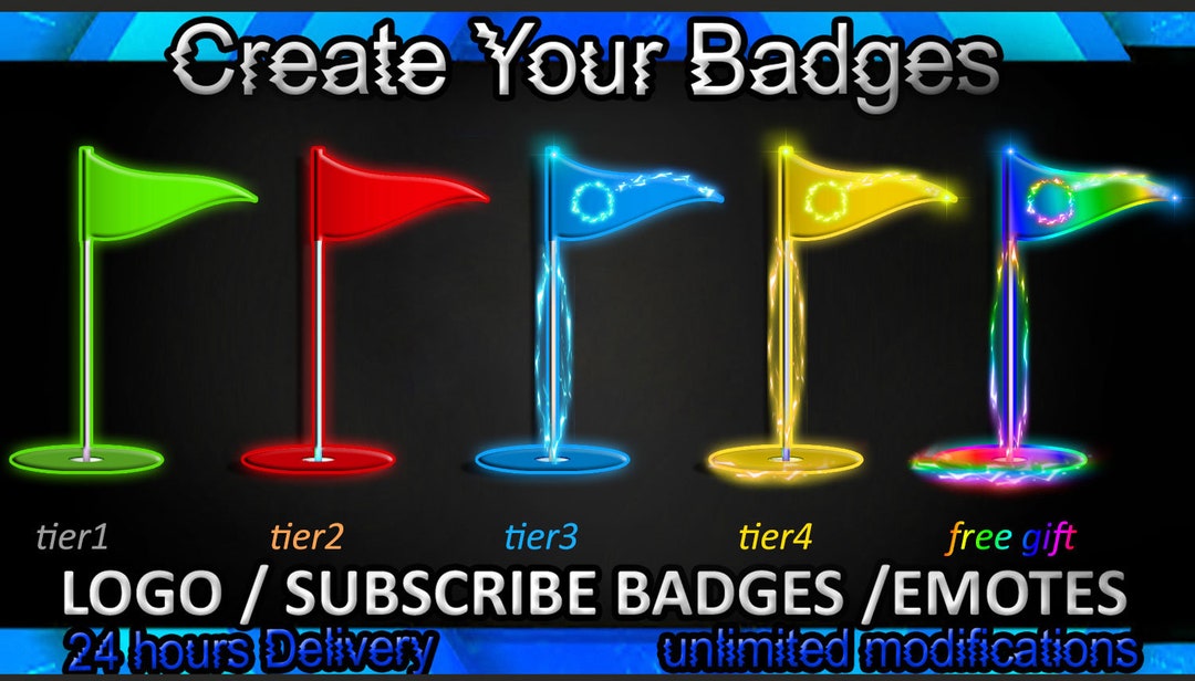 Golf Flag Twitch Sub Badges, Golf Flag Twitch Emotes / Golf Flag Badges ...