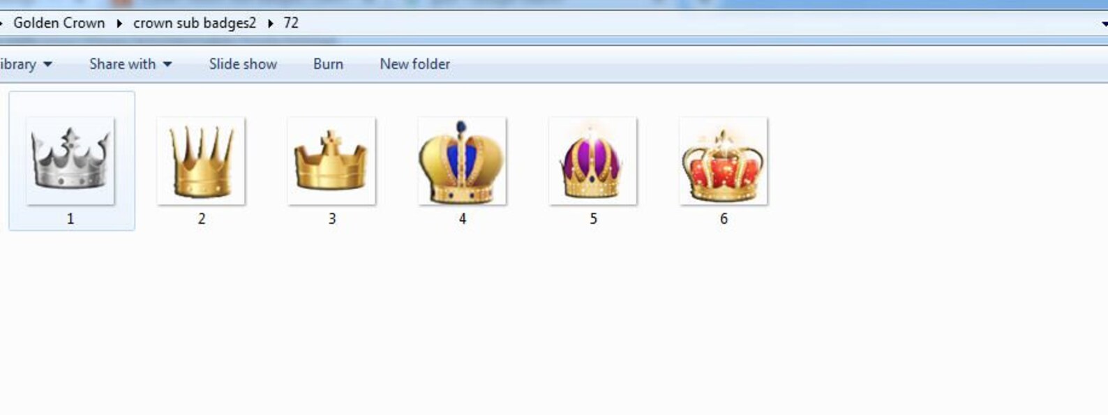 Golden Crown Twitch Sub Badges, Golden Crown Twitch Emotes / Golden ...