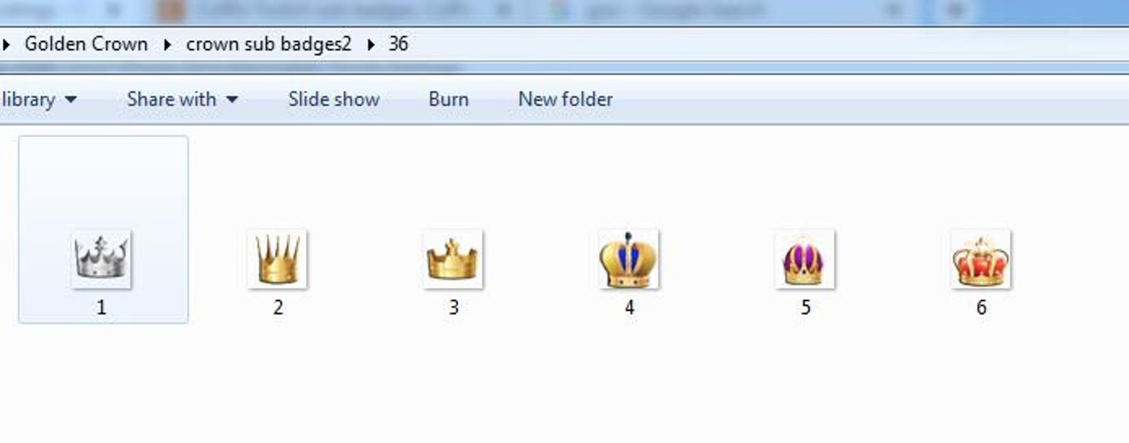 Golden Crown Twitch Sub Badges, Golden Crown Twitch Emotes / Golden ...