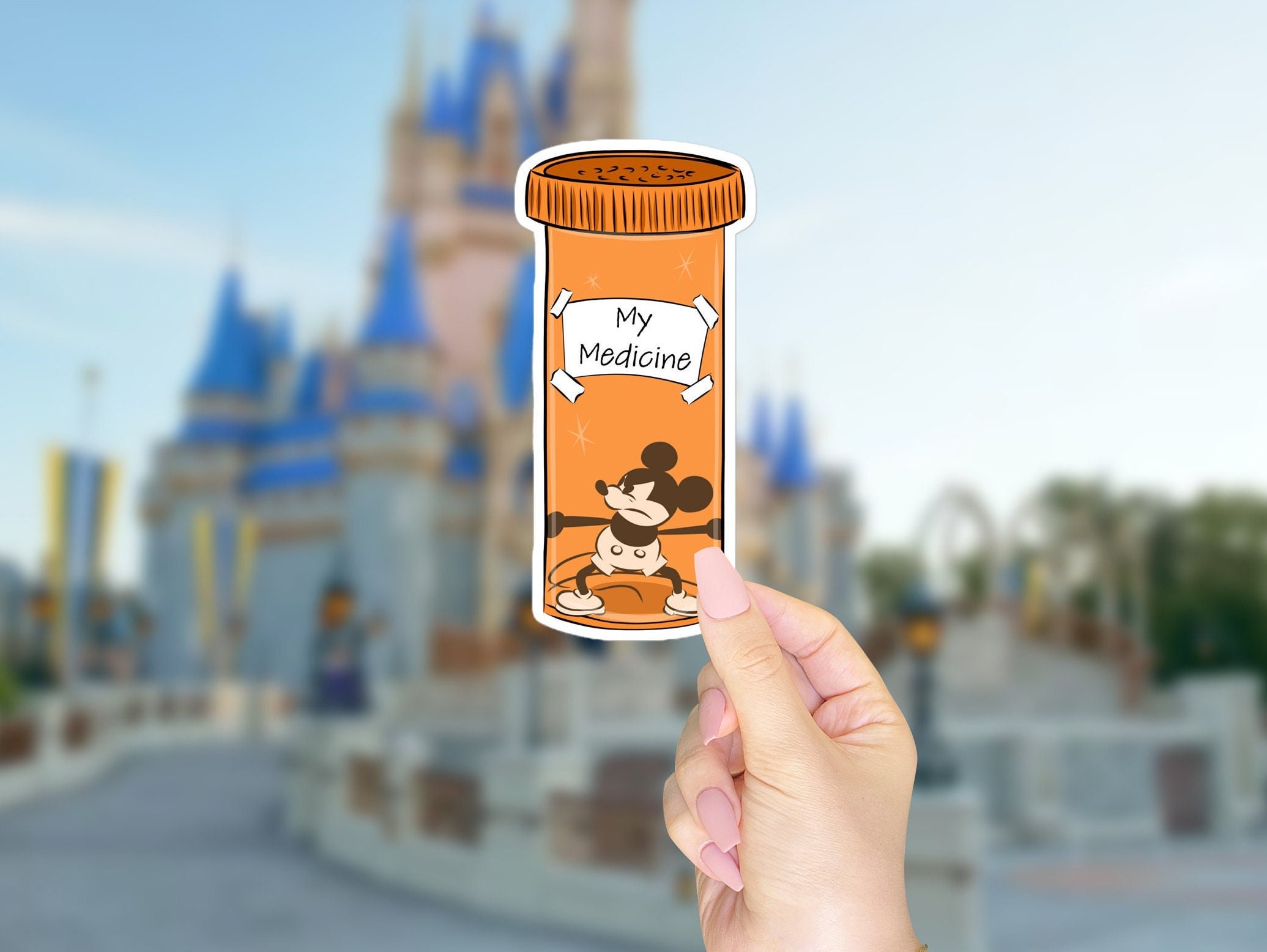 Disney is My Medicine Vinyl Sticker Ft. Mickey Mouse - Etsy