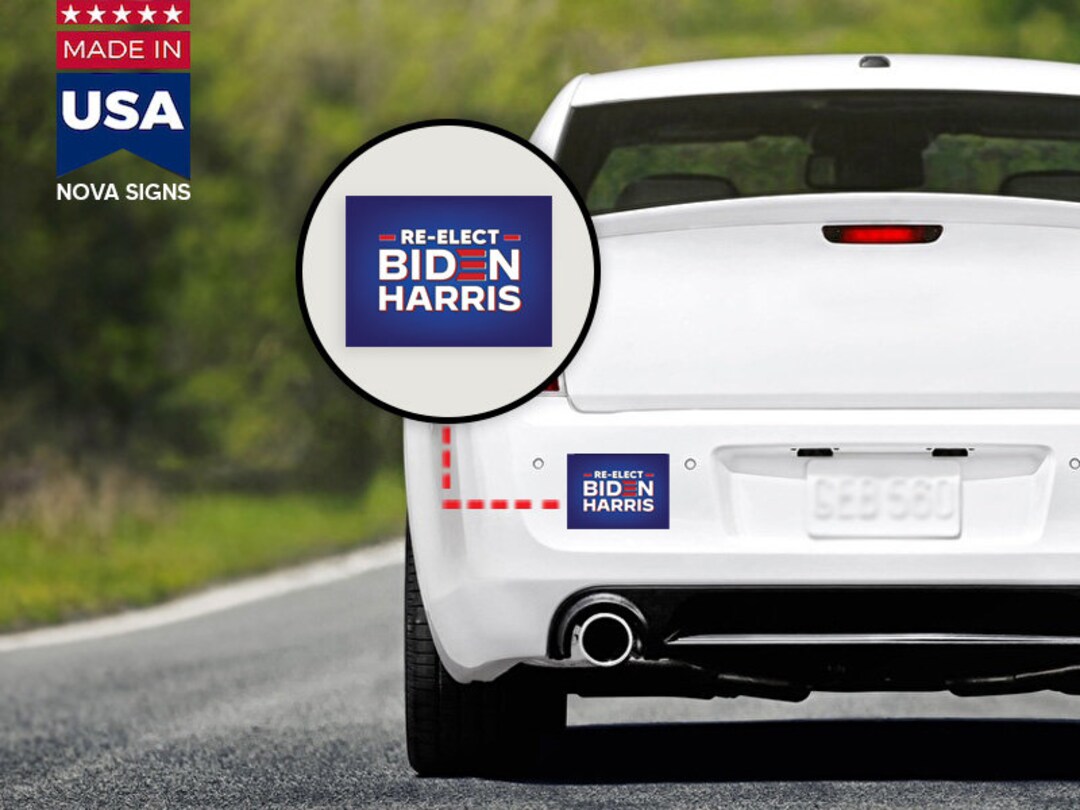 Re-elect President Joe Biden Kamala Harris 2024 Bumper Stickers ...