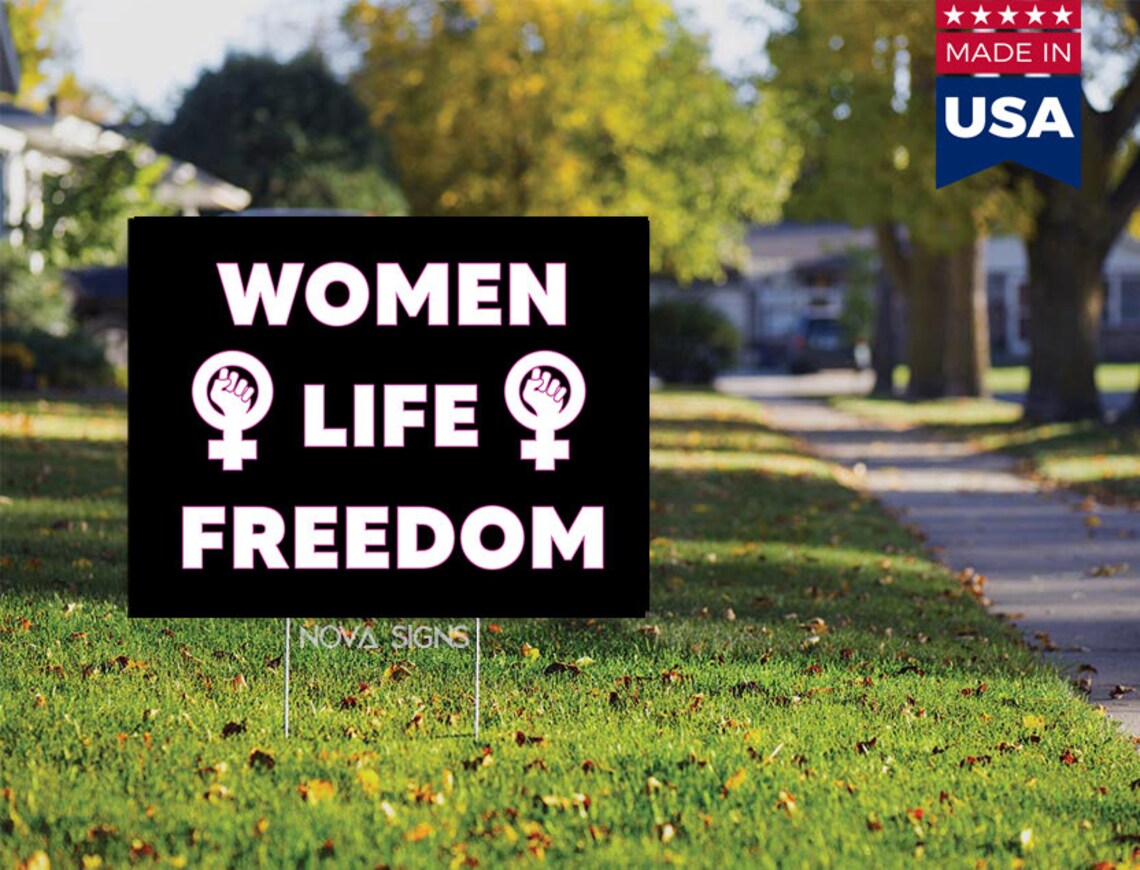 Women Life Freedom Pro Women Yard Sign Double Sided - Etsy